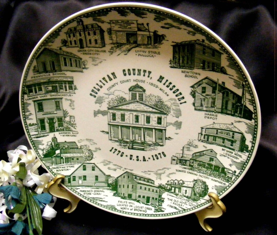 2644 Rare Kettlesprings Kilns Sullivan County Missouri Plate - Etsy