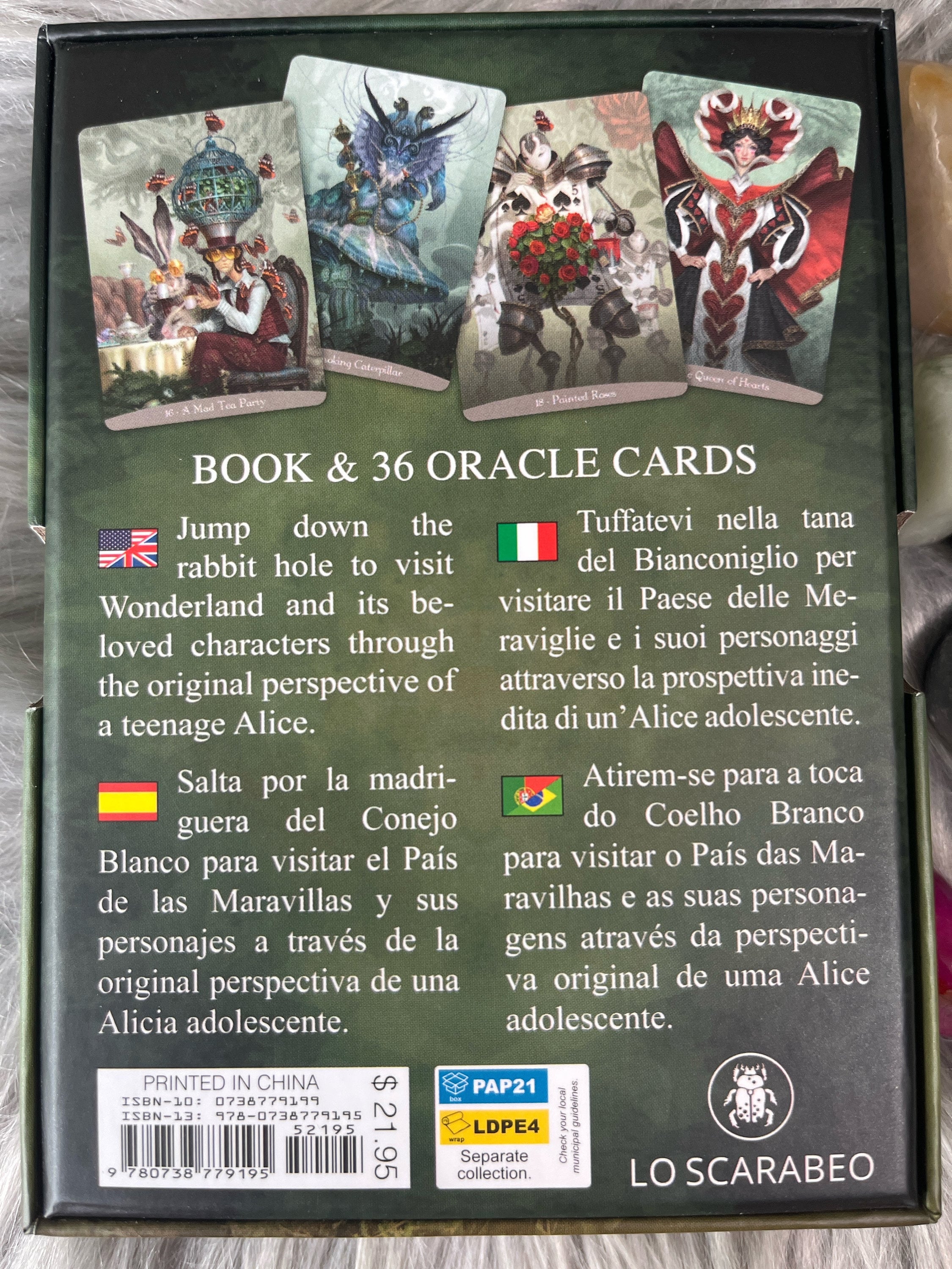 Alice in Wonderland Oracle Card Deck and Physical Guidebook Set by ...