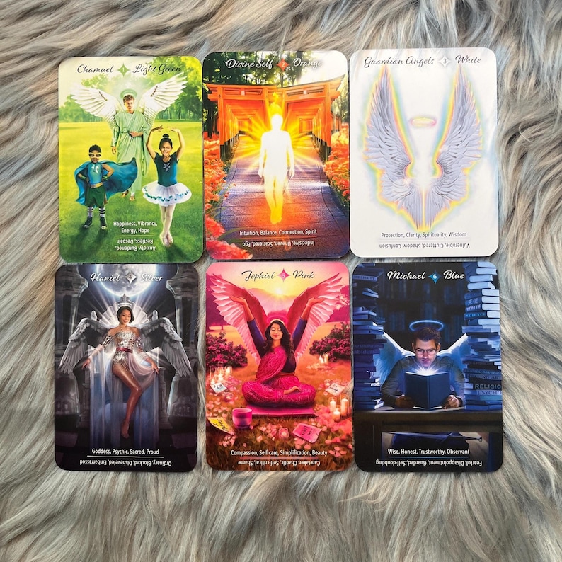 Angels and Auras Oracle Card Deck With Guidebook by Radleigh Valentine ...