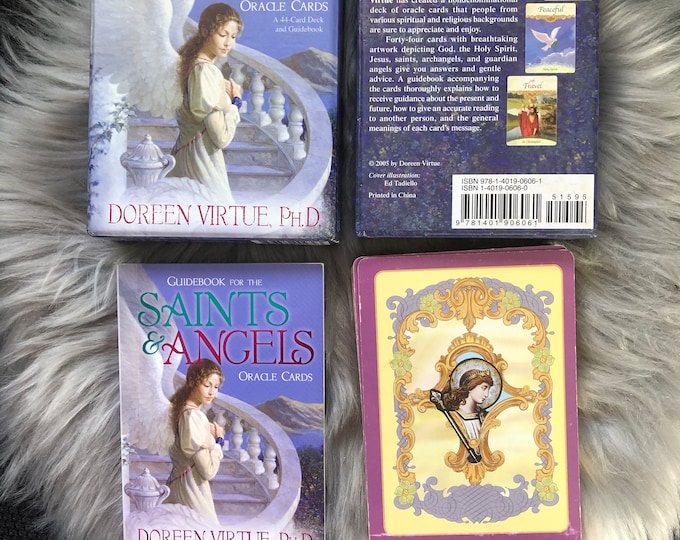 Saints and Angels Oracle Card Deck With Physical Guidebook by Doreen ...