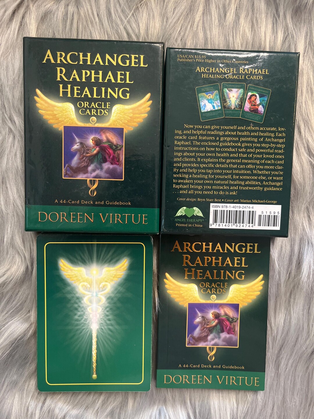 Archangel Raphael Healing Oracle Card Deck With Physical Guidebook by ...