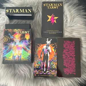 Starman Tarot Card Deck: David Bowie Art, Physical Guidebook - Etsy