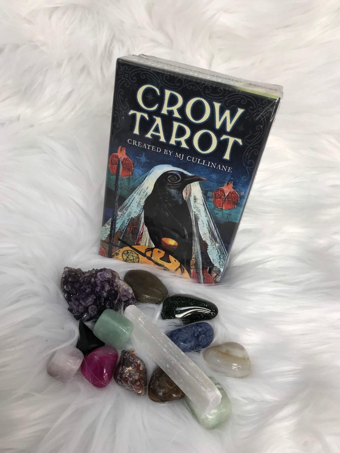 The Crow Tarot Card Deck and Physical Guidebook Set by MJ Cullinane, 78 ...