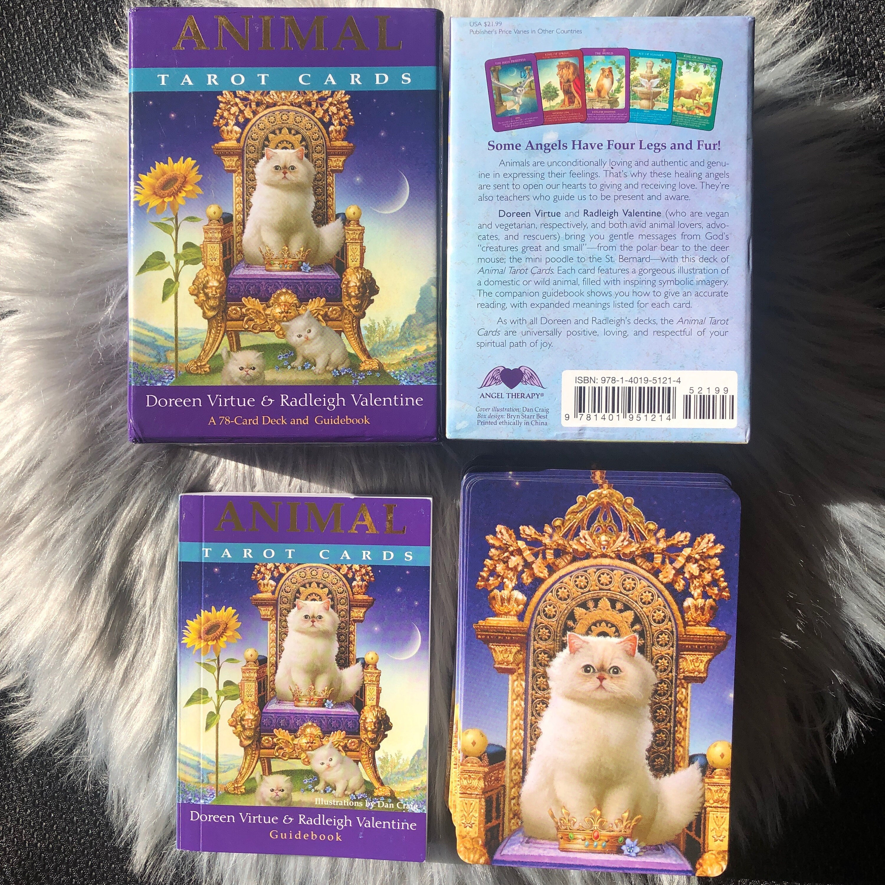 Animal Tarot Card Deck With Guidebook: Doreen Virtue & Radleigh ...