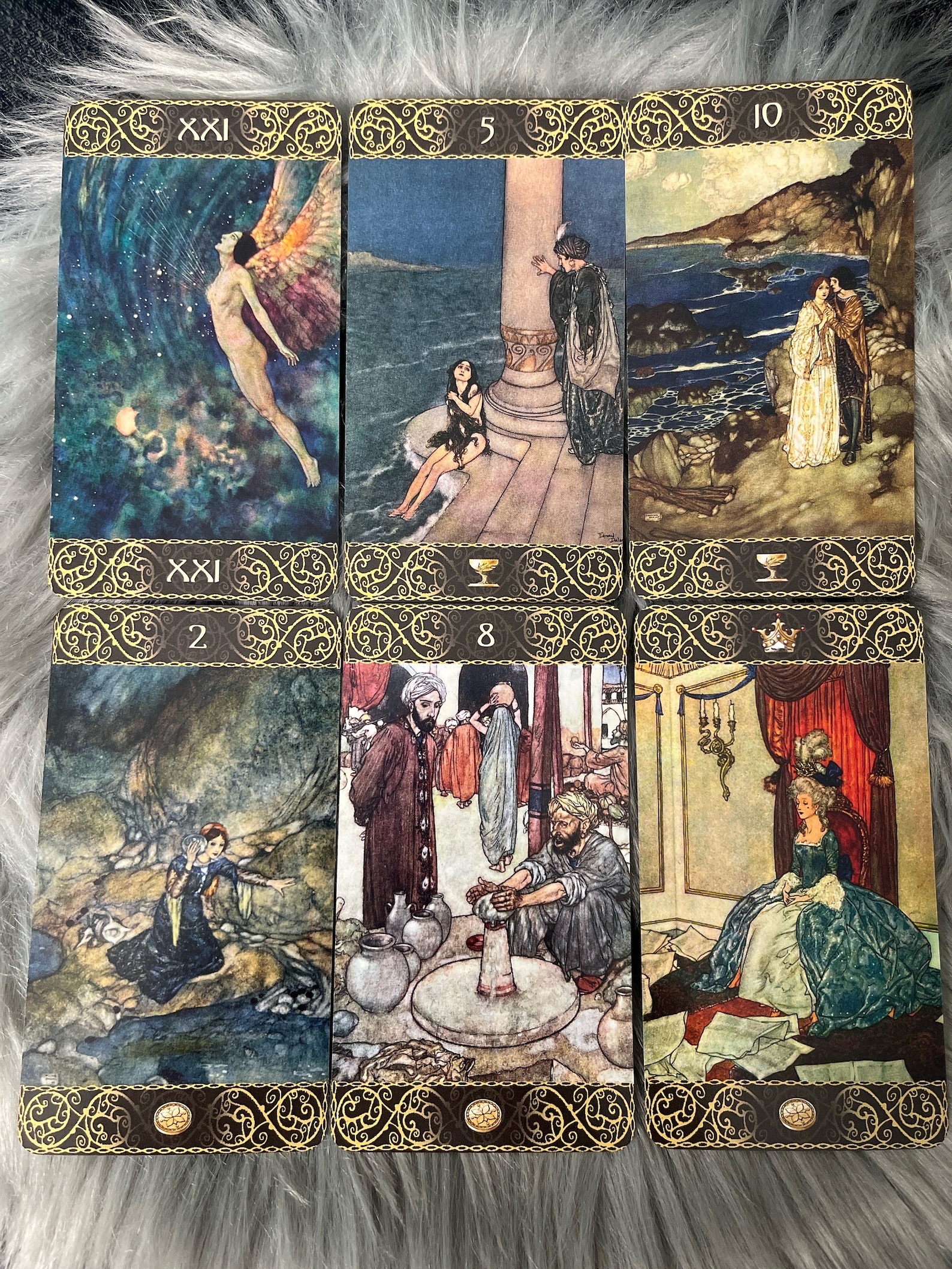 Edmund Dulac Tarot Card Deck With Instruction Booklet - Etsy
