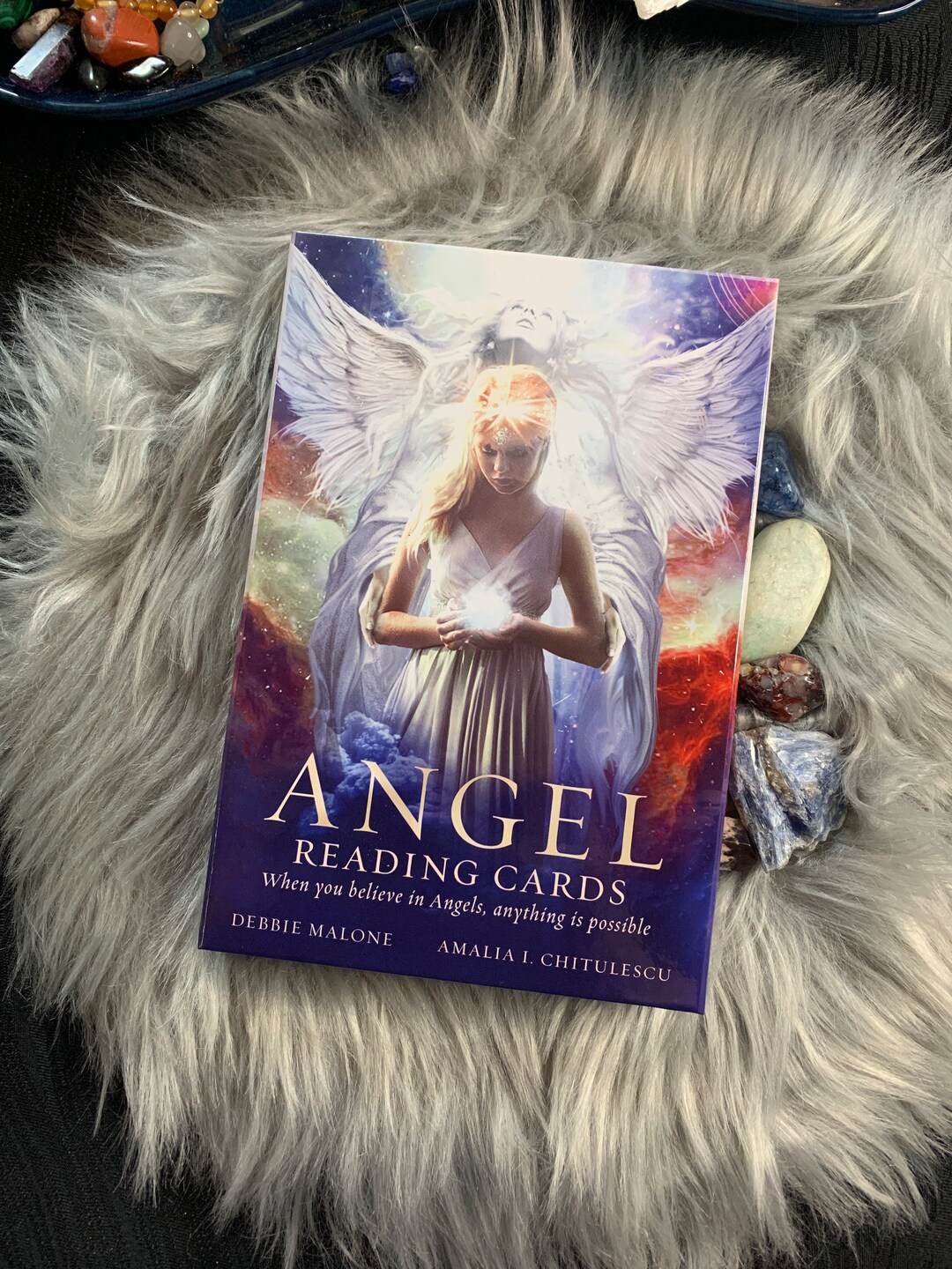 Angel Reading Oracle Card Deck and Physical Guidebook Set by Debbie ...