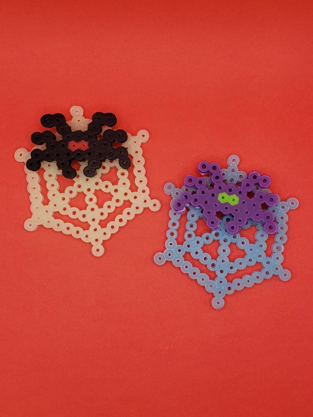 Glow in the Dark Spiders Perler Beads - Etsy
