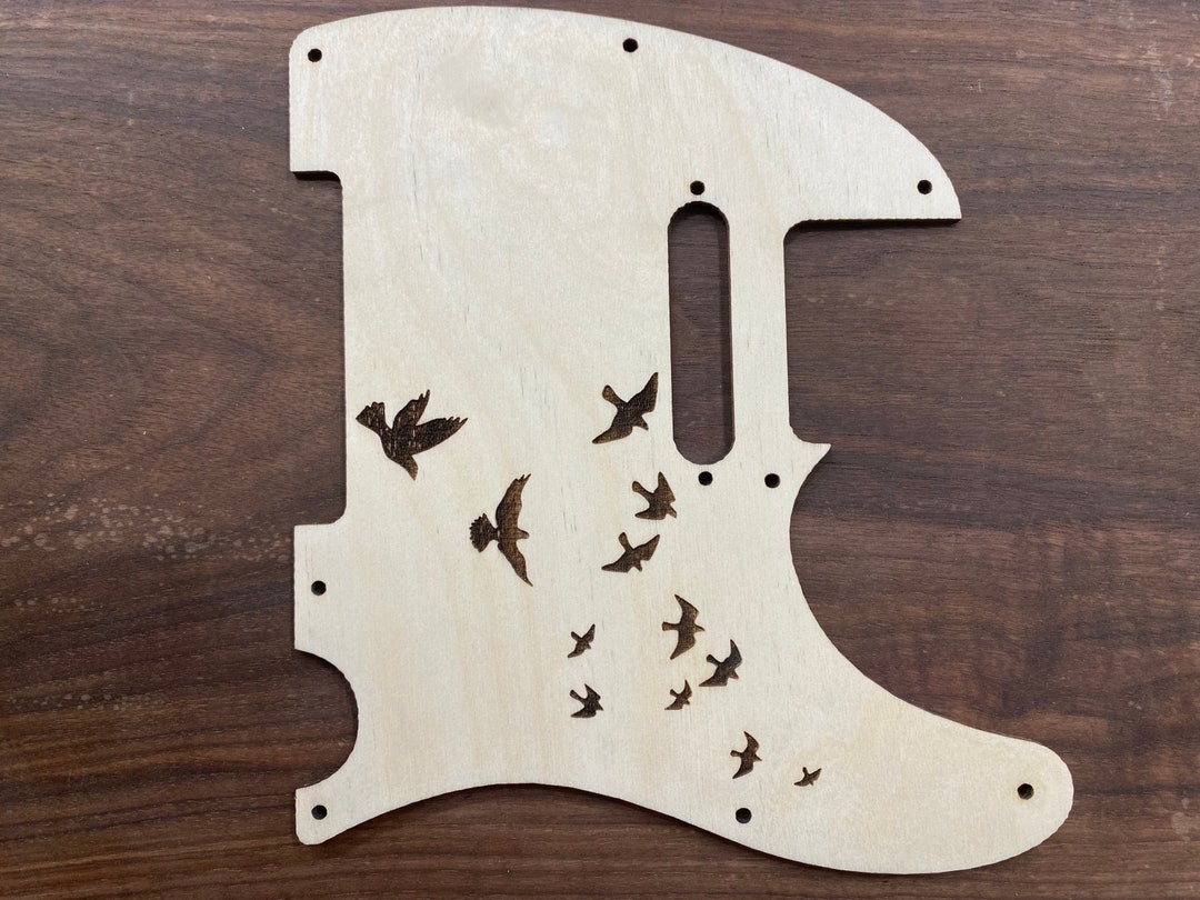 Telecaster Pickguard | Flying Birds | 8 Hole | Fits RH Guitar | 3mm ...