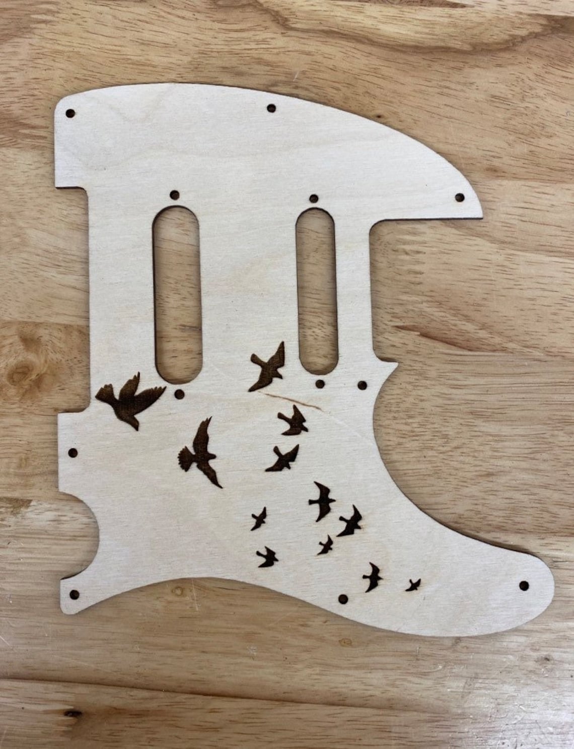 Telecaster Wood Pick Guard With Stratocaster Pickup 8 Hole Nashville ...