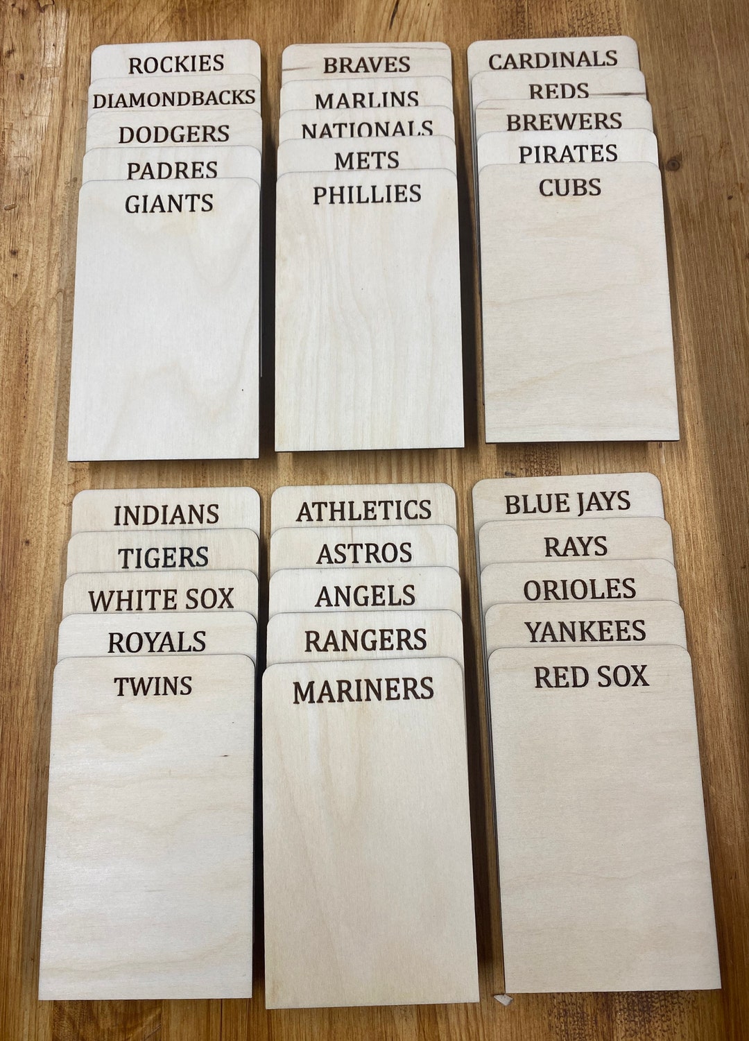 Full MLB Set of Sports Cards Dividers. This is a Bundle of 30 ...