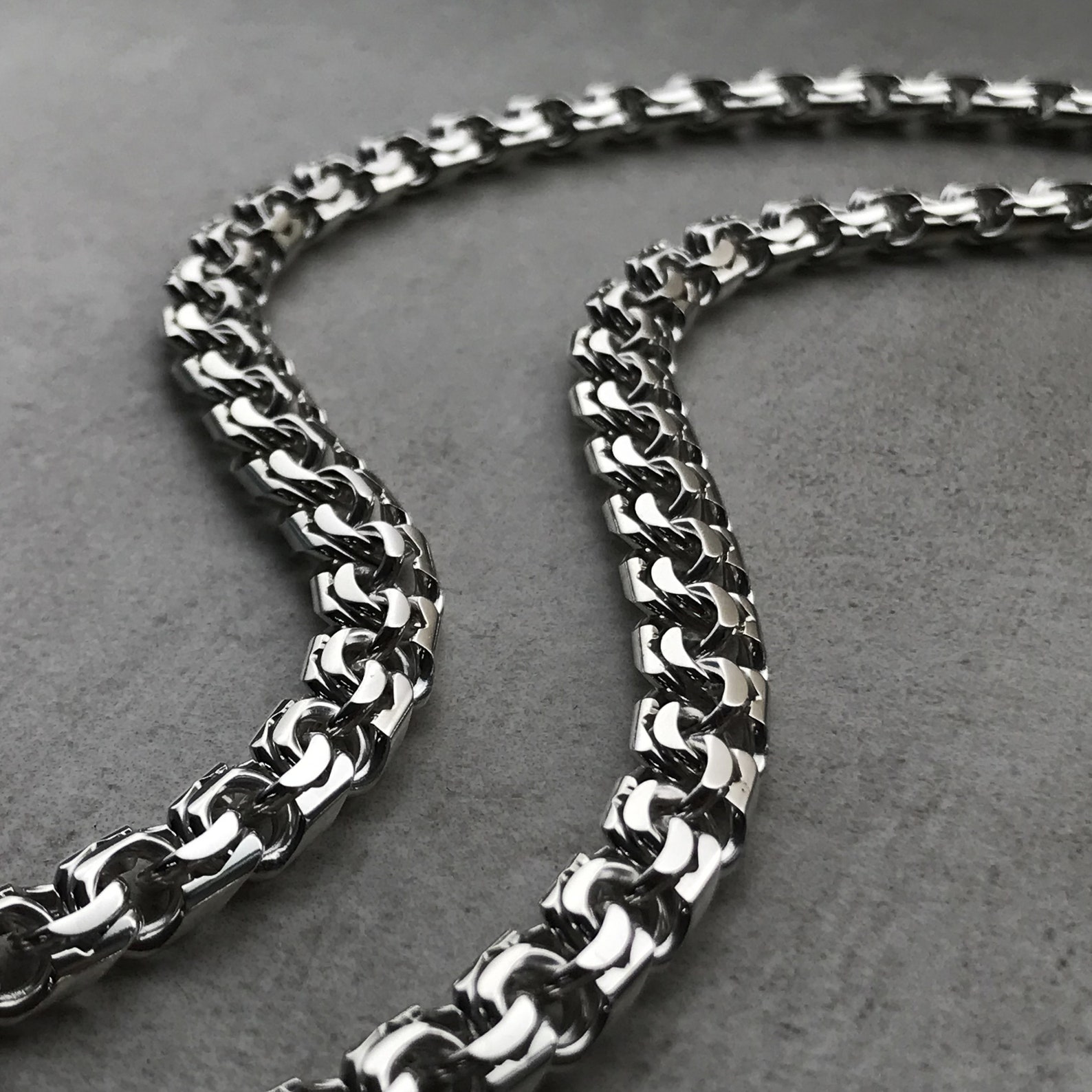 925' Sterling Silver Chain, Mens Necklace, Men Silver Necklace, Women ...