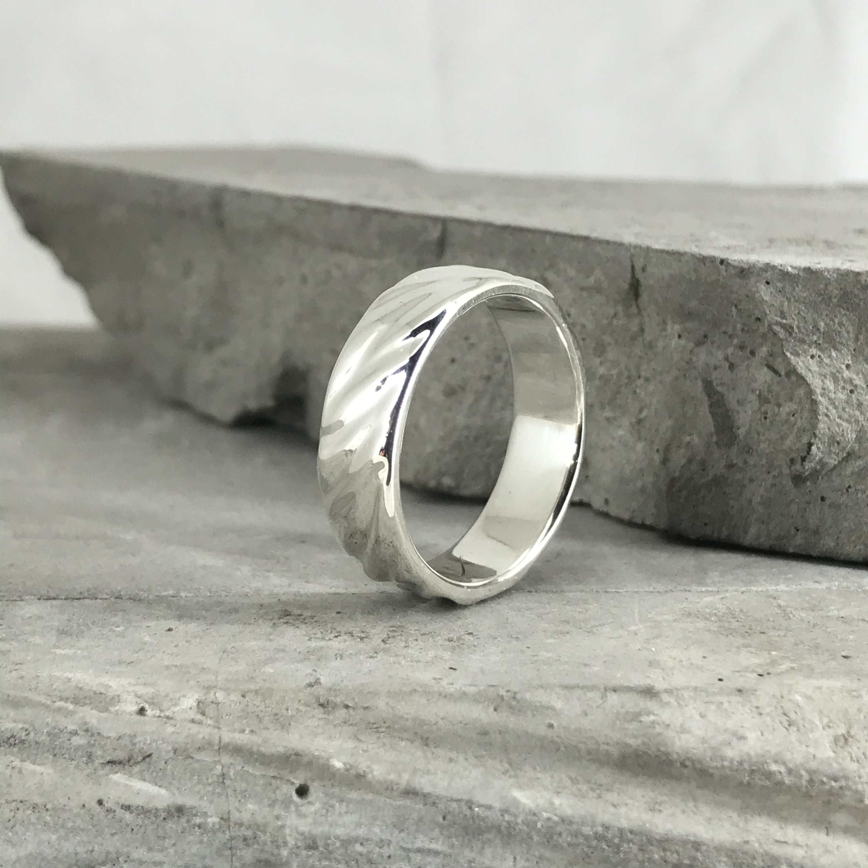 Modern Silver Men Ring, Band Men Ring, Wedding Men Ring, Silver Ring ...