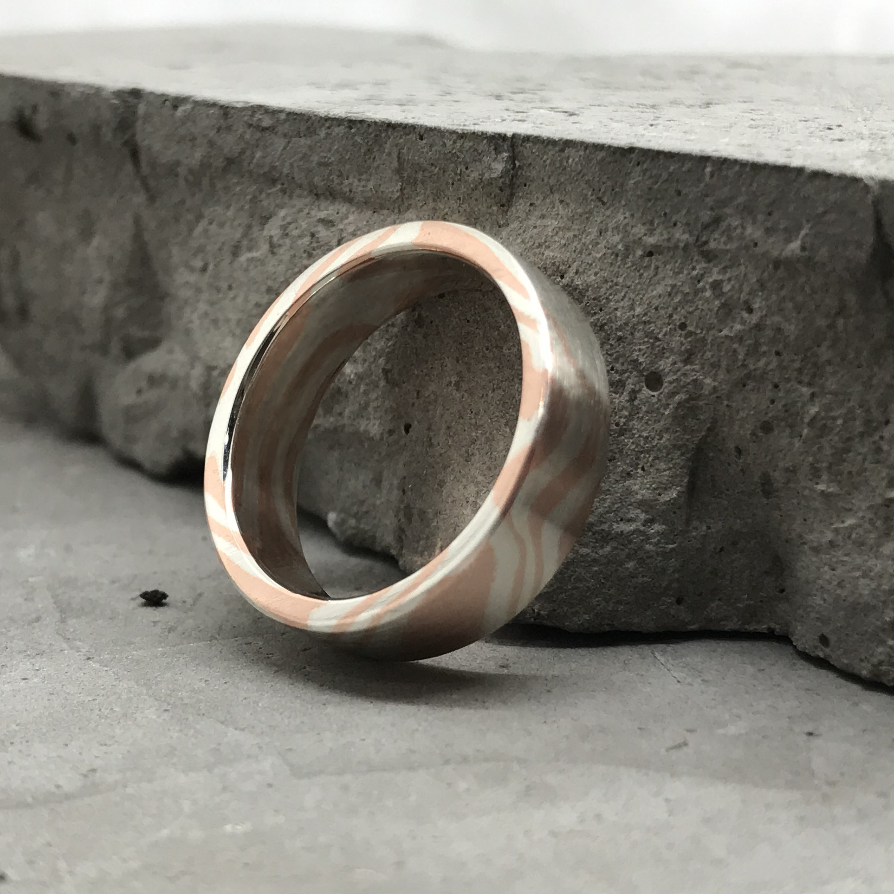 Mokume Gane Ring Mokume Gane Wedding Rings Mokume Gane | Etsy