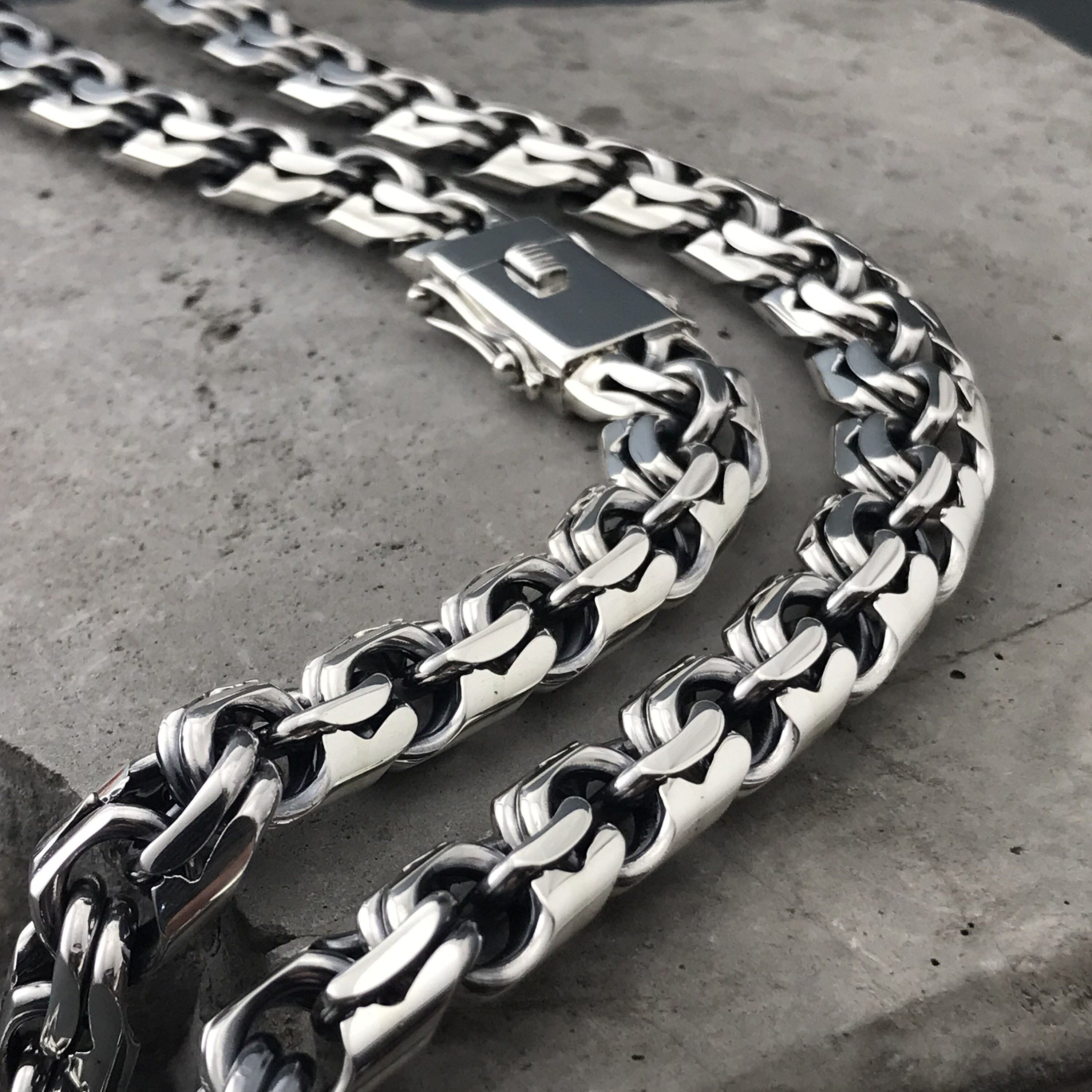 Mens 925 Sterling Silver Chain, Men Necklace, Mens Silver Necklace, Men ...