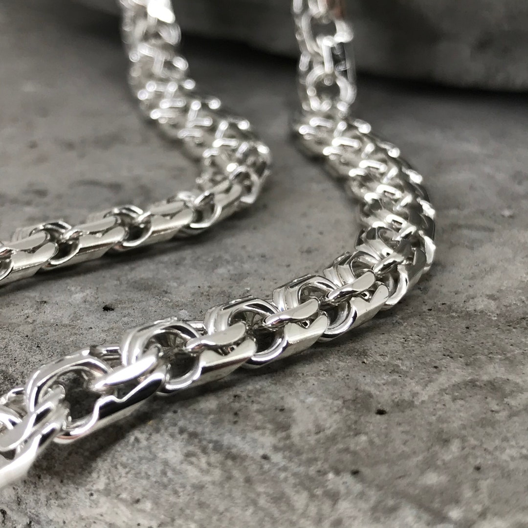 Mens Necklace, Mens Silver Necklace, Women Silver Necklace, 925 ...