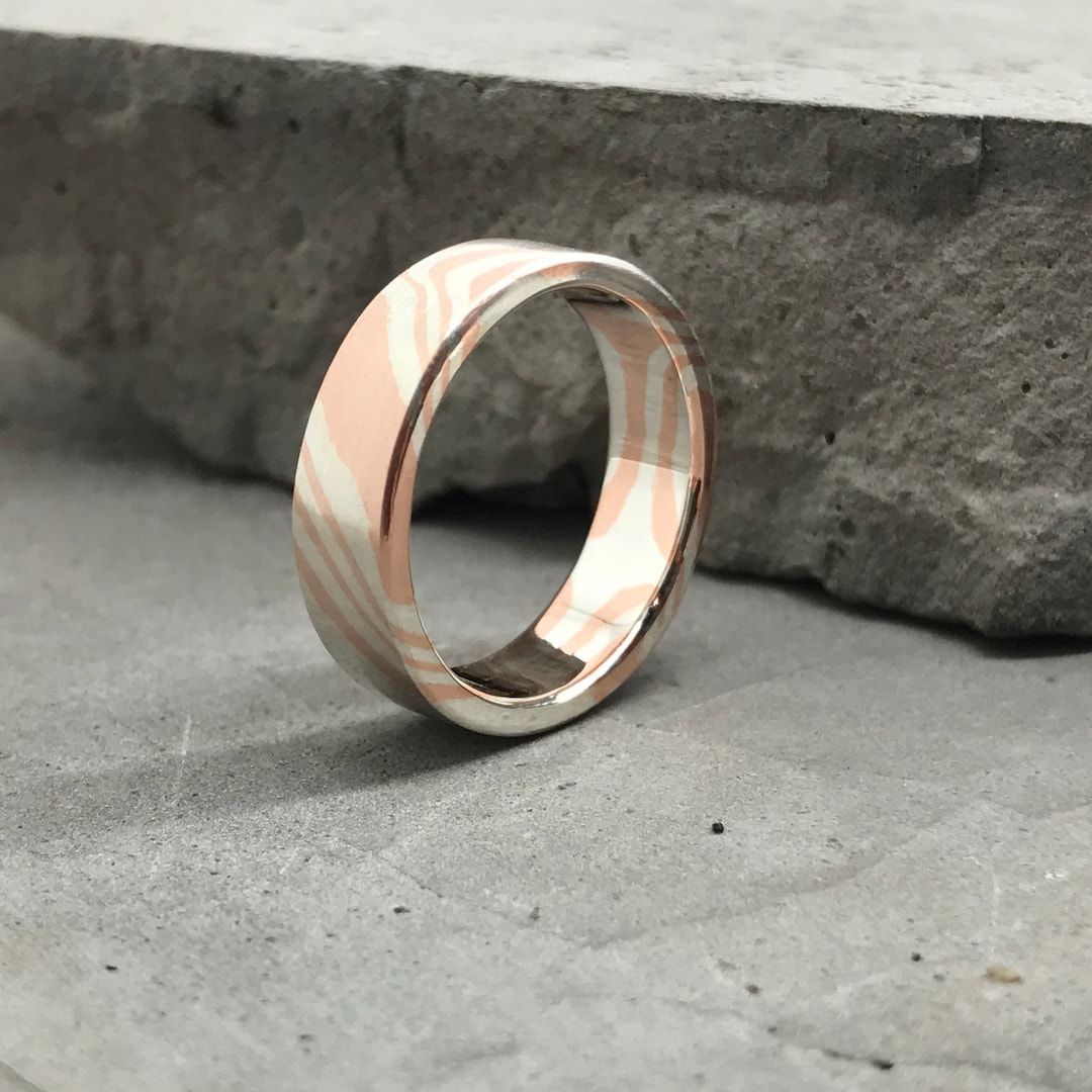 Mokume Gane Ring, Mokume Gane Wedding Rings, Mokume Gane Silver and ...