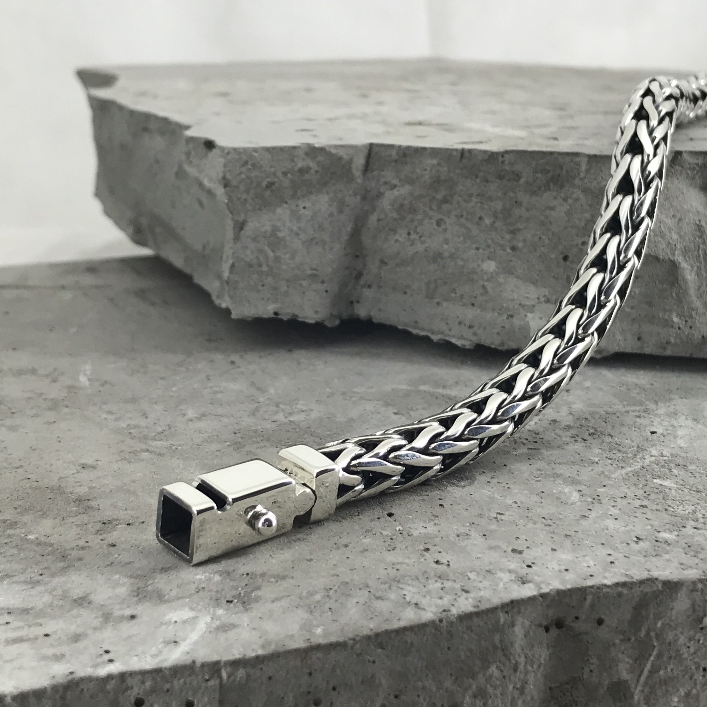 Oxidized Sterling Silver Men's Bali Bracelet - Etsy UK