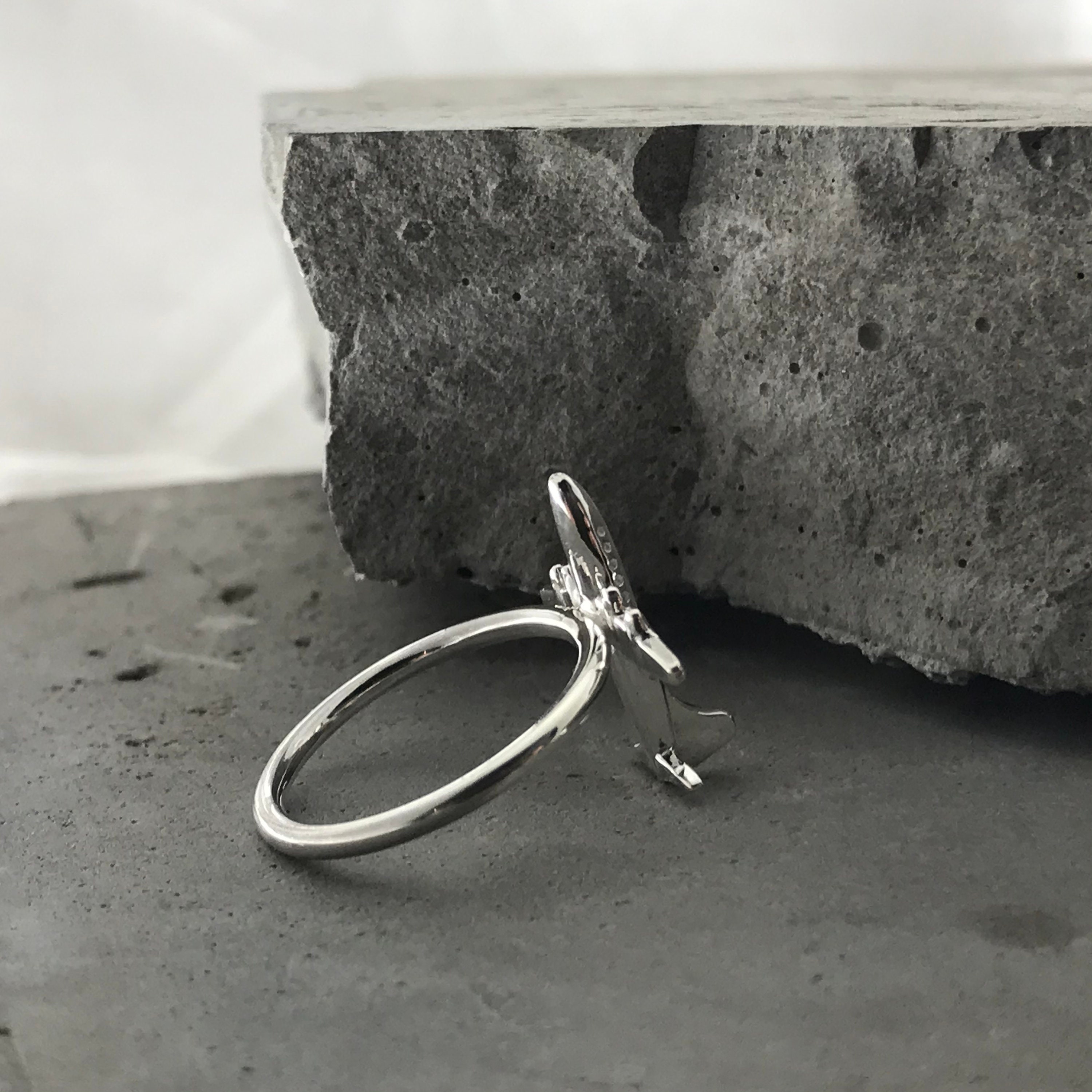 Airplane Ring Silver Airplane Ring Silver Ring Travel Ring | Etsy