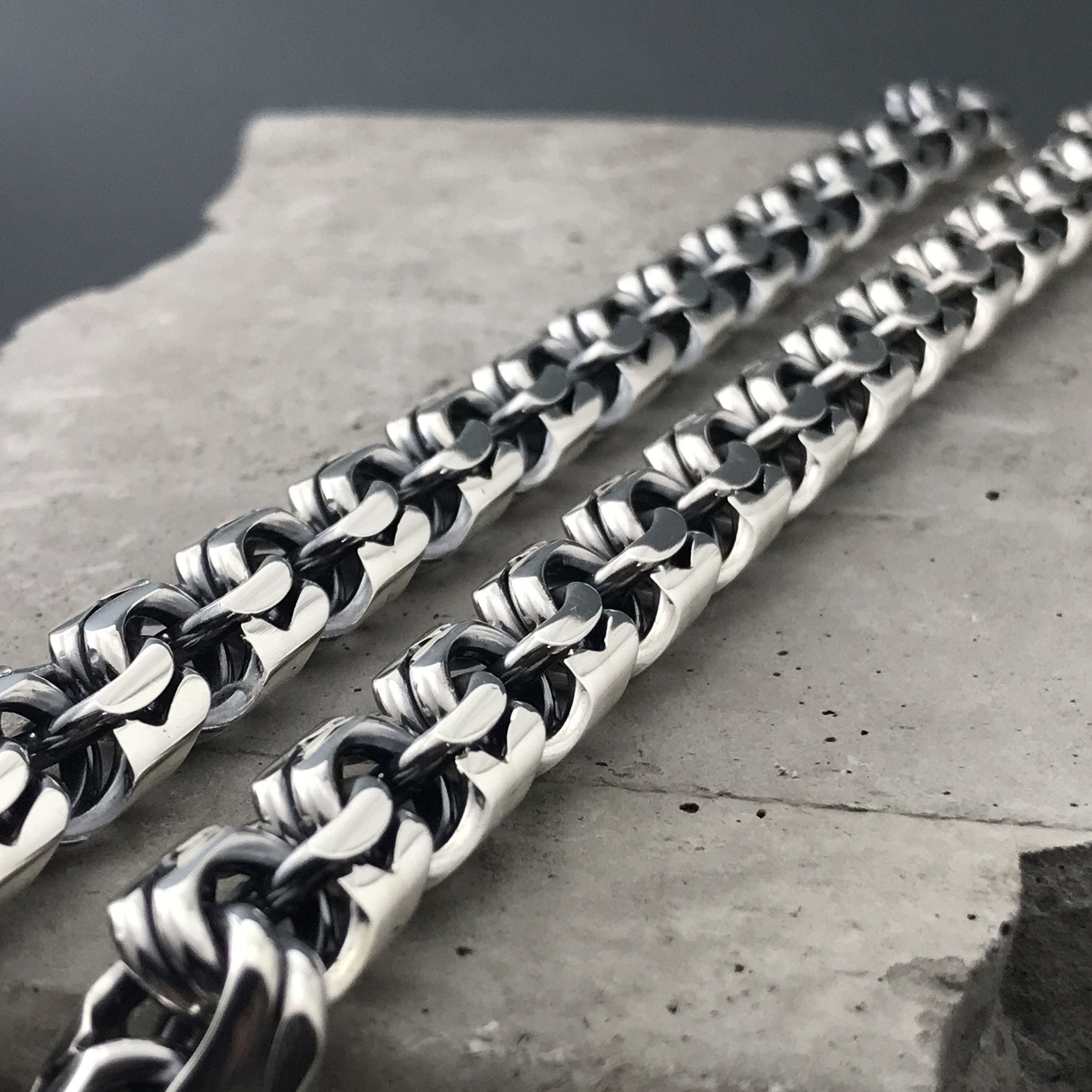 Mens 925 Sterling Silver Chain, Men Necklace, Mens Silver Necklace, Men ...