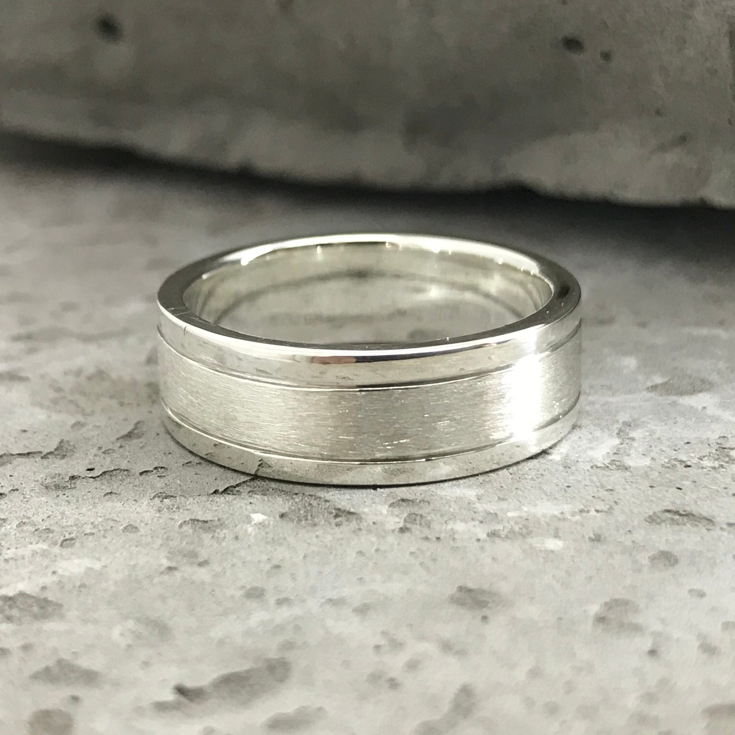 Men's Ring Men's Silver Wedding Rings Men's | Etsy