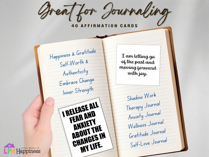 Black White Affirmation Cards Printable Vision Board Dashboard Décor ...