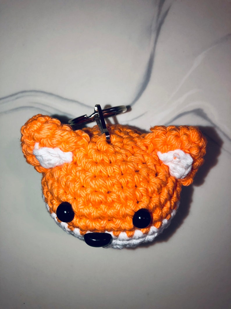 Crochet Fox Keychain - Etsy