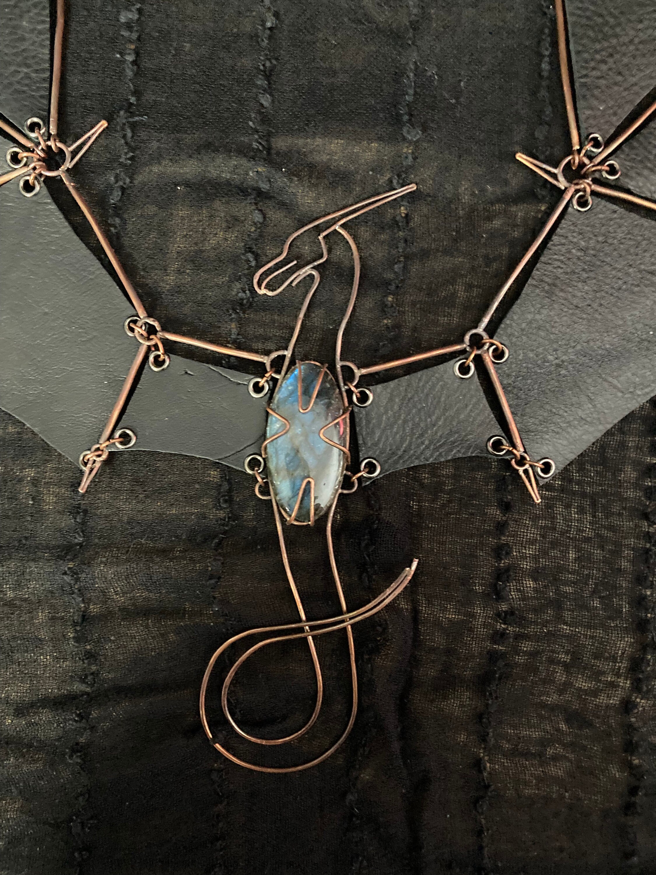 Dragon Collar Necklace, Dnd Necklace, Renaissance Faire Jewelry ...