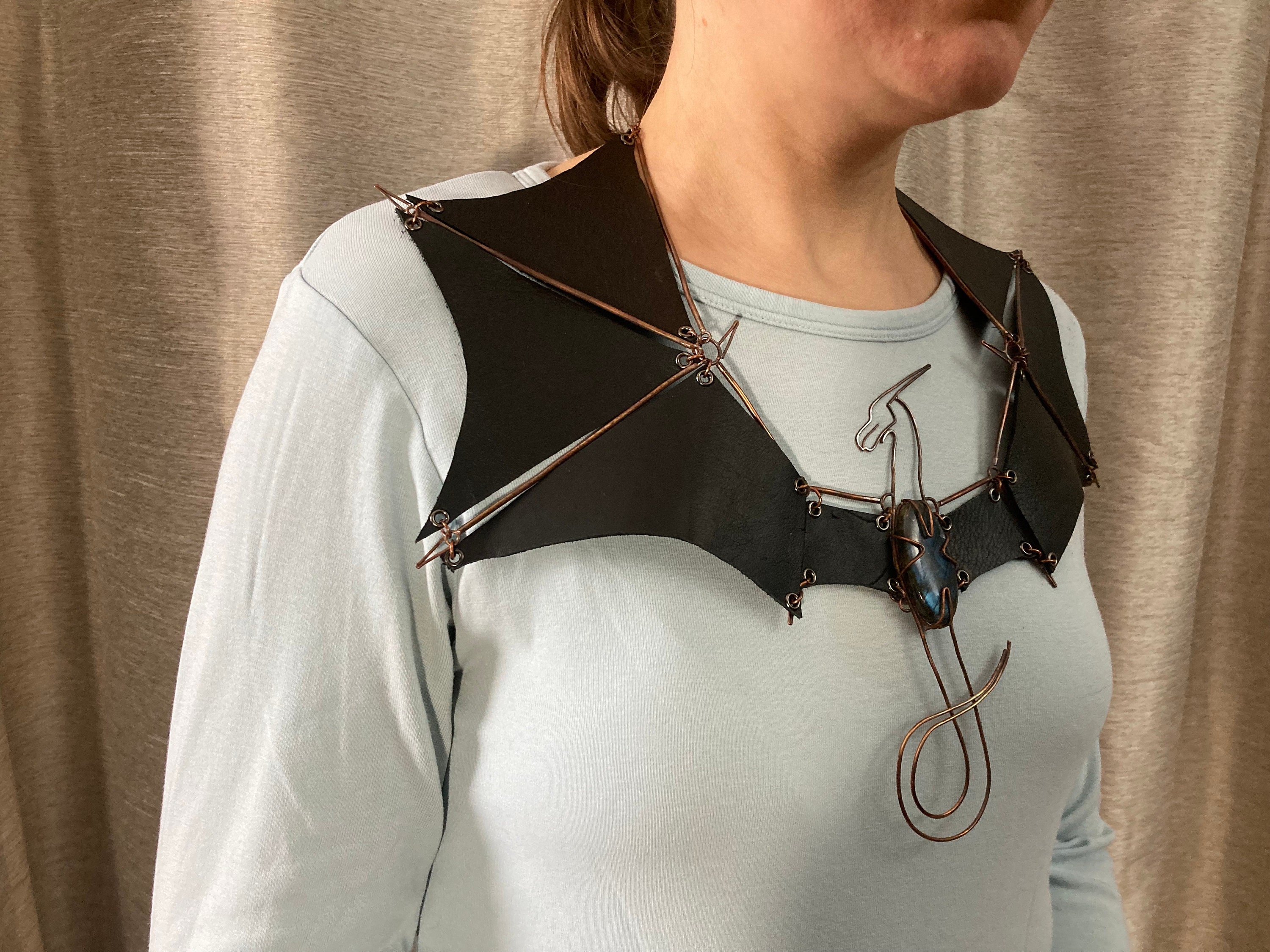 Dragon Collar Necklace, Dnd Necklace, Renaissance Faire Jewelry ...