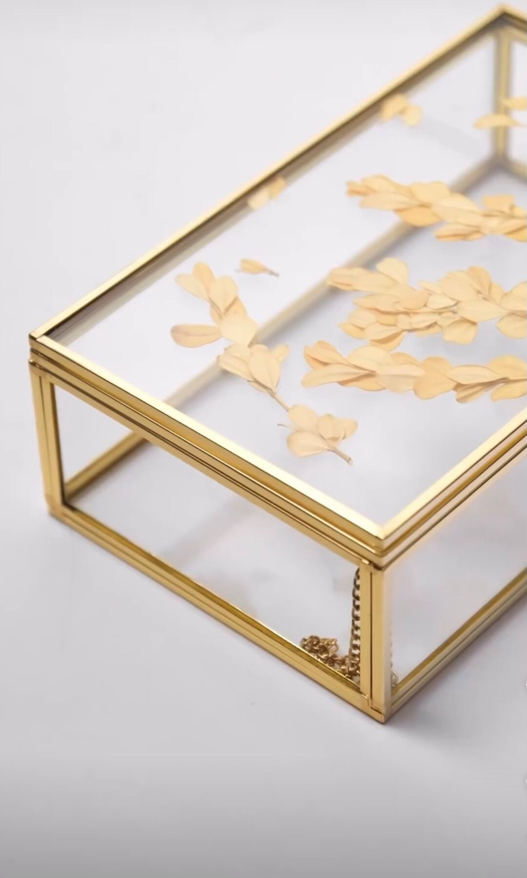 Pressed Wedding Flowers Jewelry Box Pressed Wedding Bouquet Wedding ...