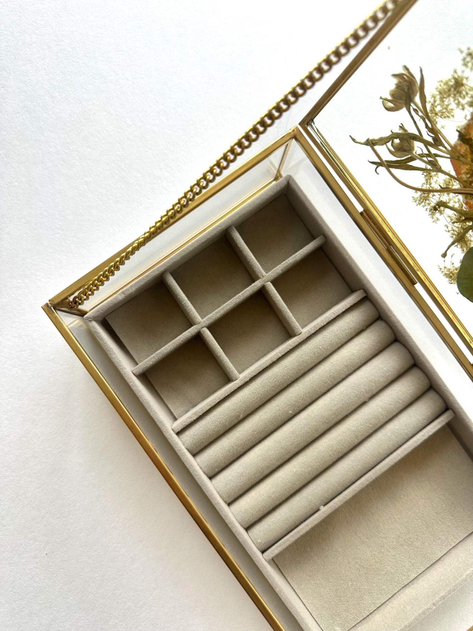 Pressed Wedding Flowers Jewelry Box | Pressed Wedding Bouquet | Wedding ...