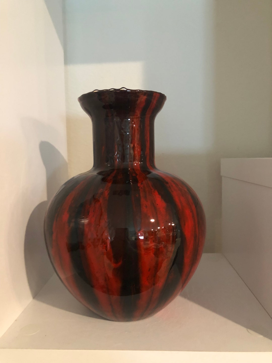Fluid Art Painted Vase FREE SHIPPING #5777 - Etsy