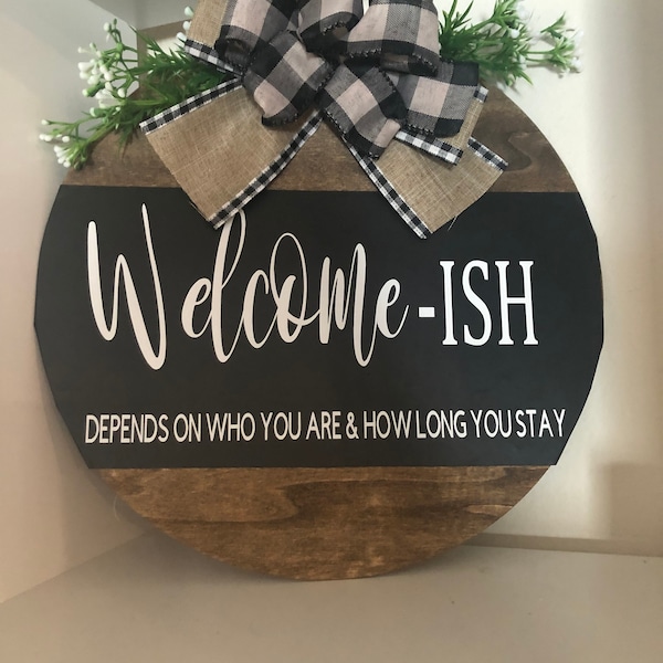 Welcome Door Sign - Etsy
