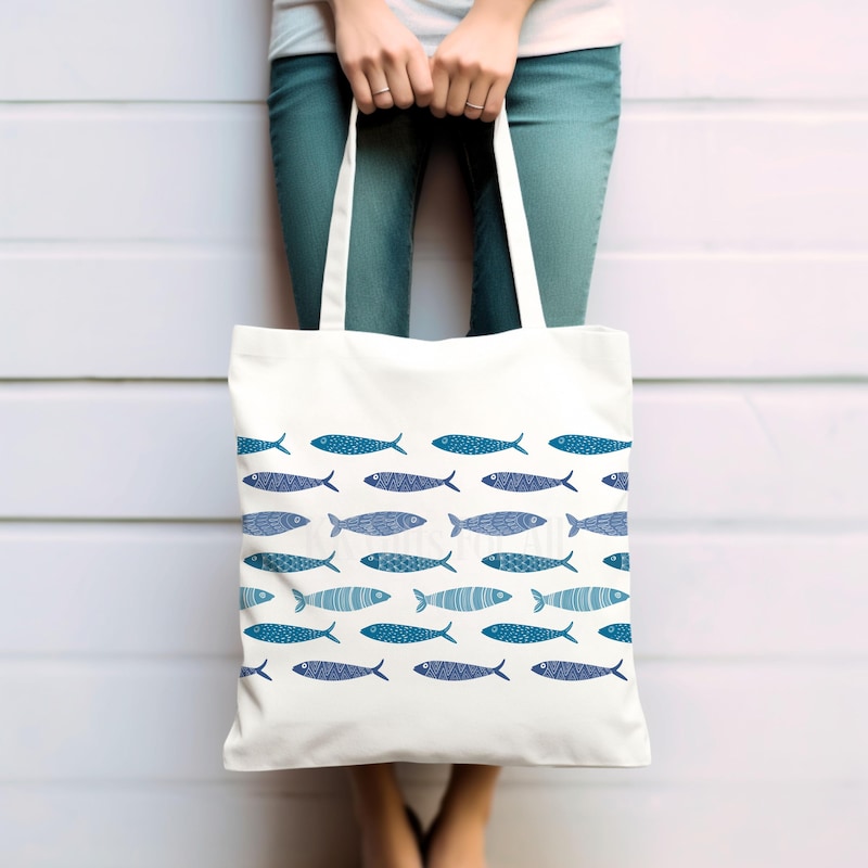 Fish Tote Bag - Etsy
