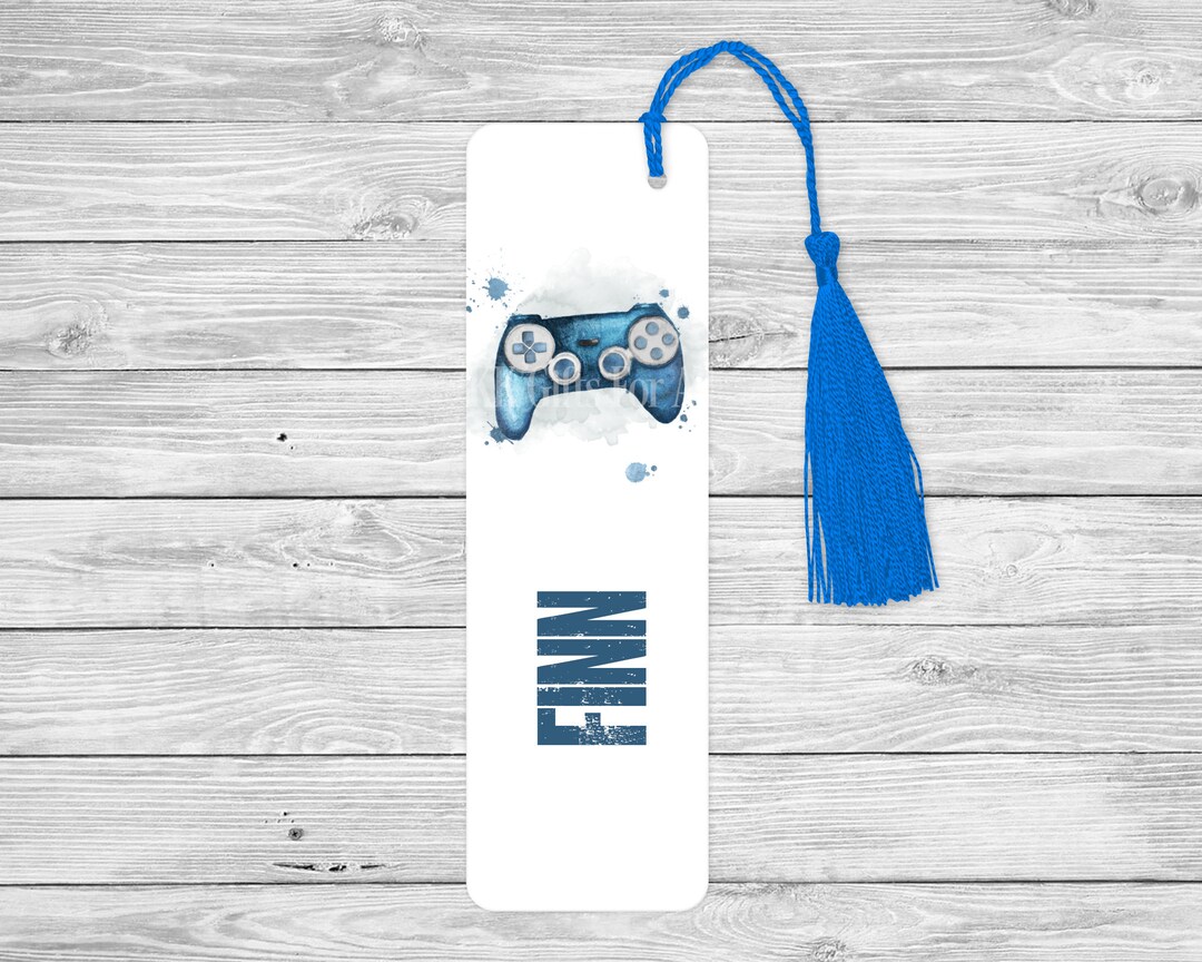 Personalised Gaming Bookmark for Young Boys Letterbox Gifts Reading ...