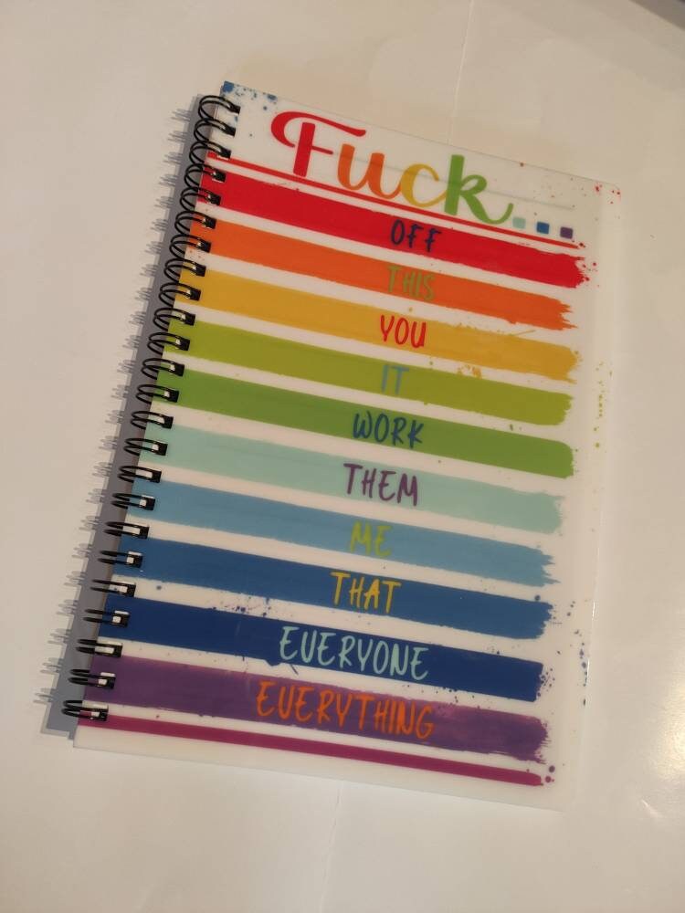Fuck off Notebook Rude Swearing Gift for Friend Adult Humour - Etsy