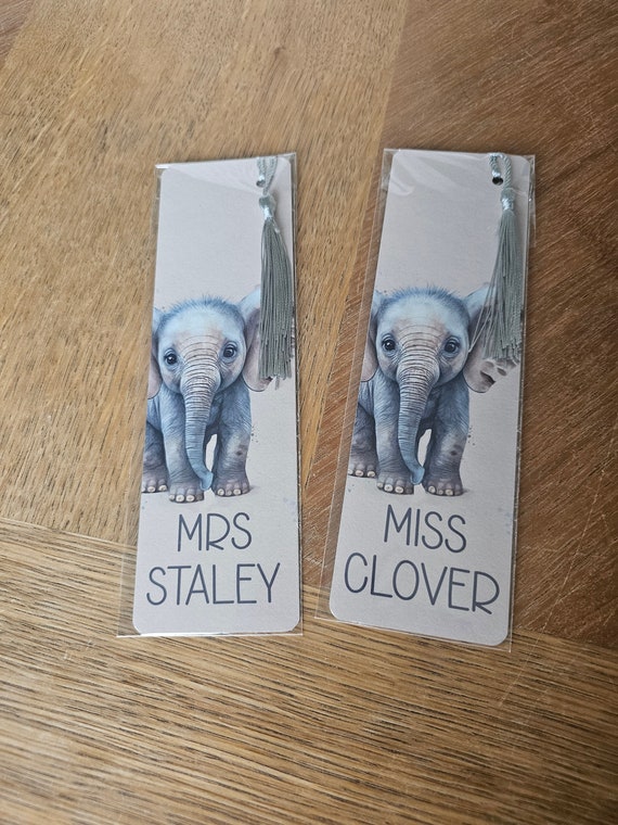 Elephant Bookmark Favor