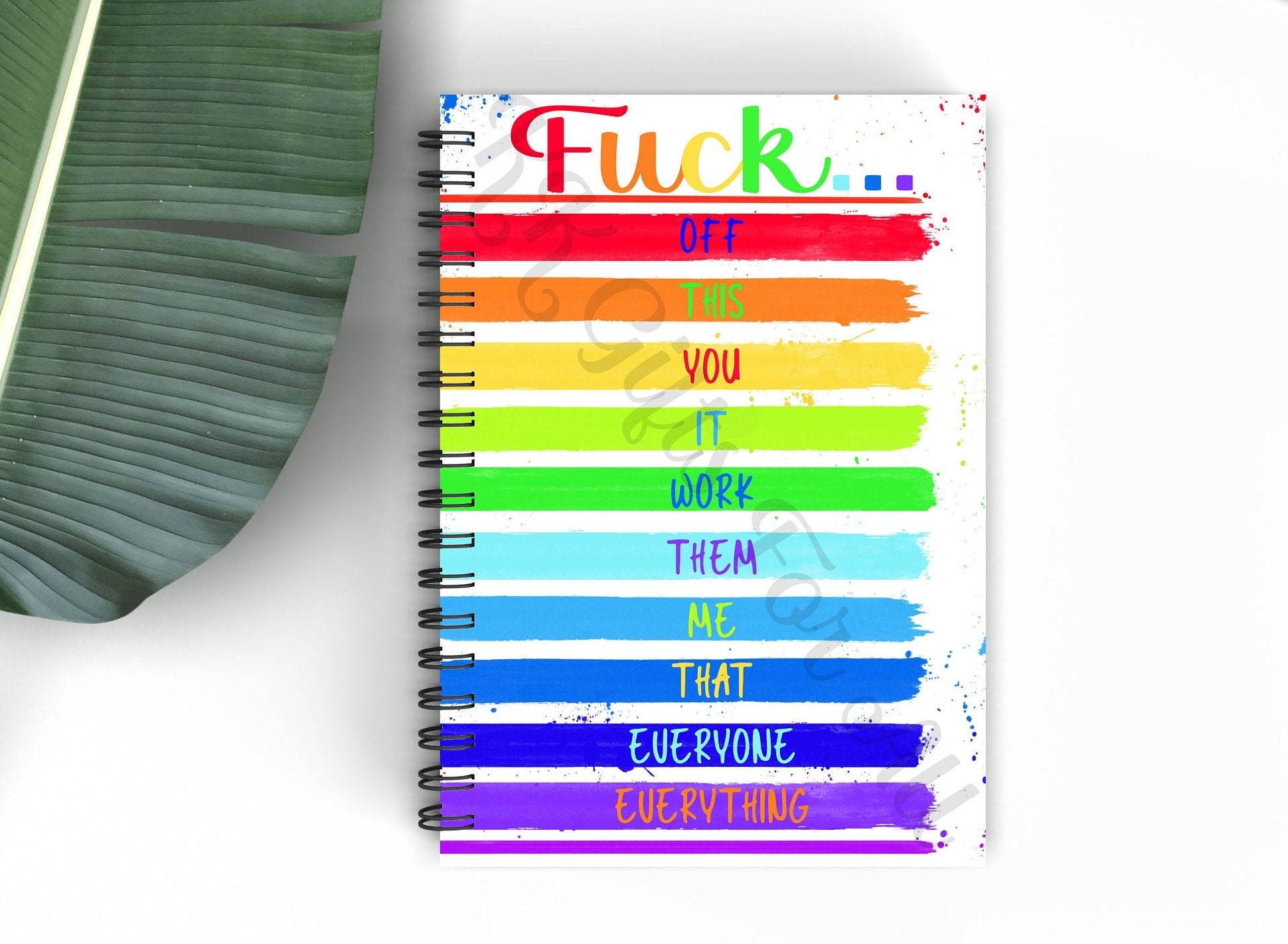 Fuck off Notebook Rude Swearing Gift for Friend Adult Humour - Etsy