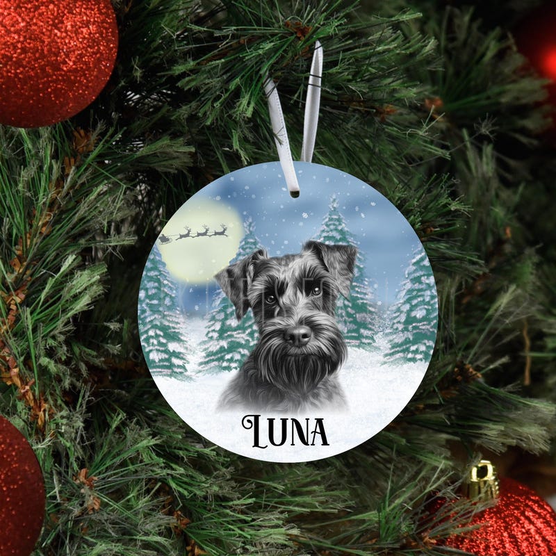 Metal Schnauzer Ornament - Etsy UK