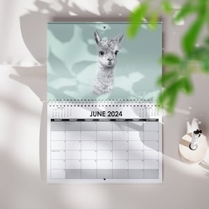 2024 Farmyard Calendar, Farm Animal 2024 Calendar, Cute Animal Wall ...