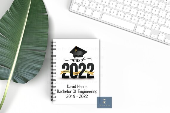 Graduation Notebook Personalised Notepad Graduation Gift for - Etsy