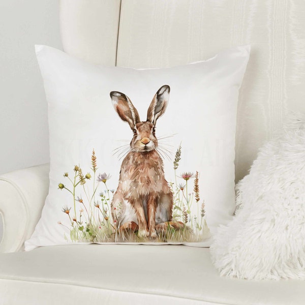 Hare Cushion - Etsy UK