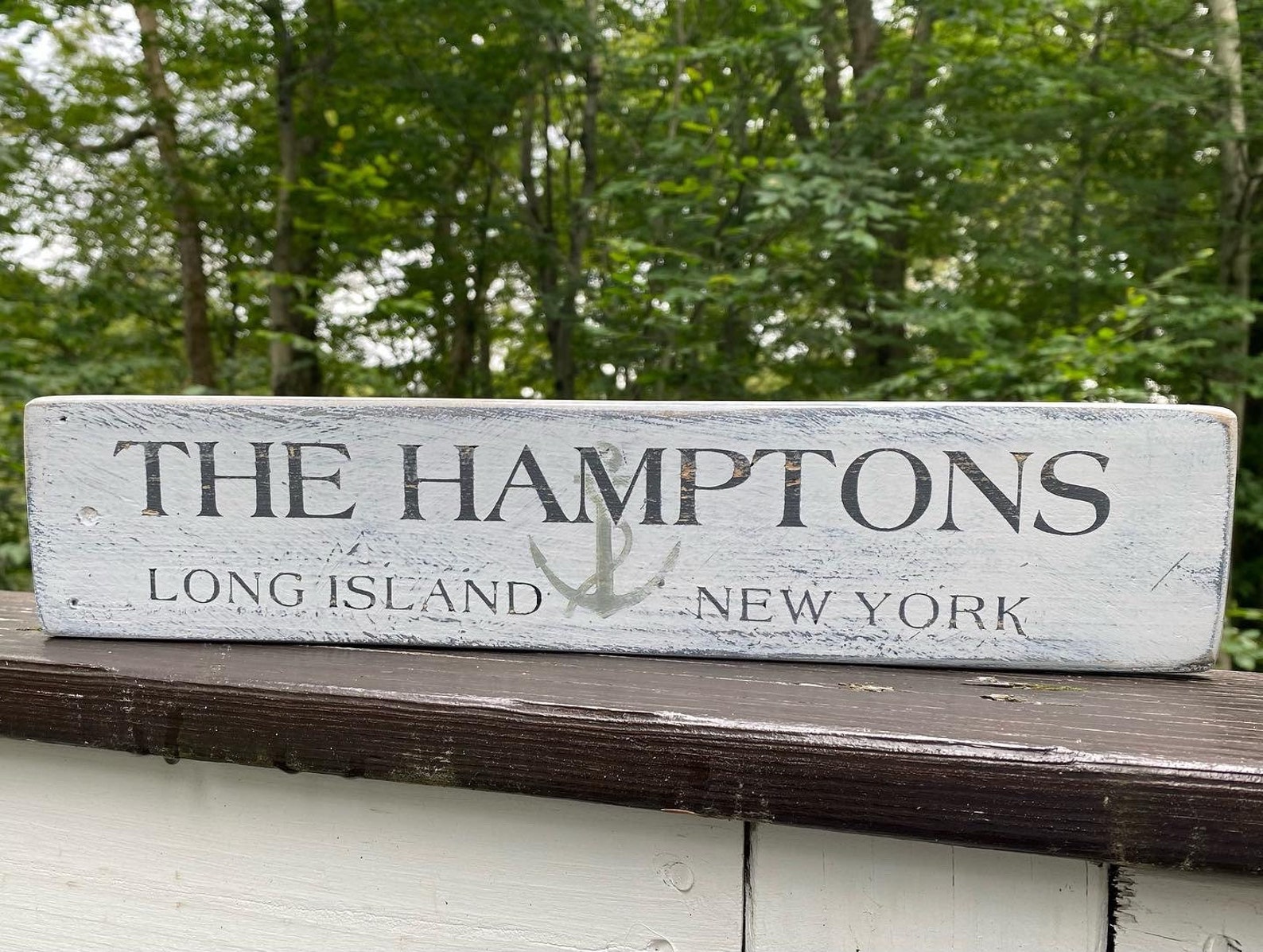 Hamptons Sign Hamptons Location Sign Wood Home Decor Sign - Etsy