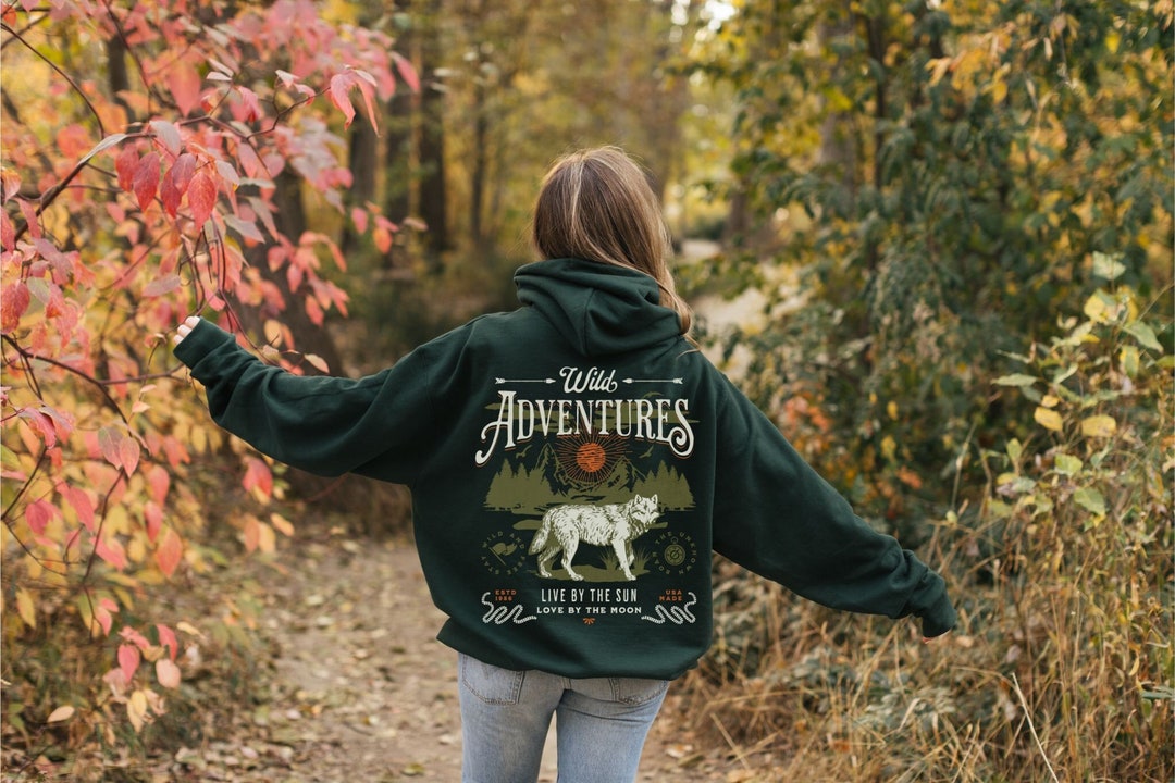 Forestcore Granola Girl Aesthetic Shirt | National Parks Hooded ...