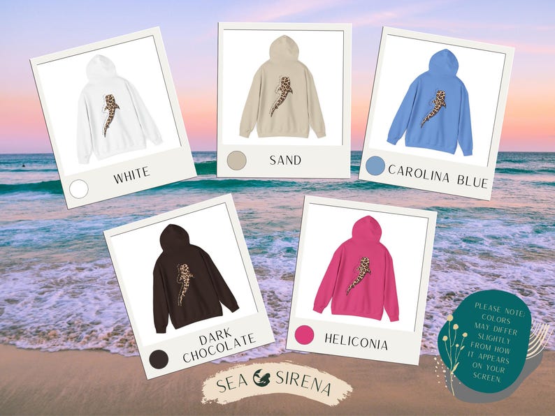 Leopard Print Whale Shark Hoodie: Beachy Christian Surf Sweatshirt - Etsy