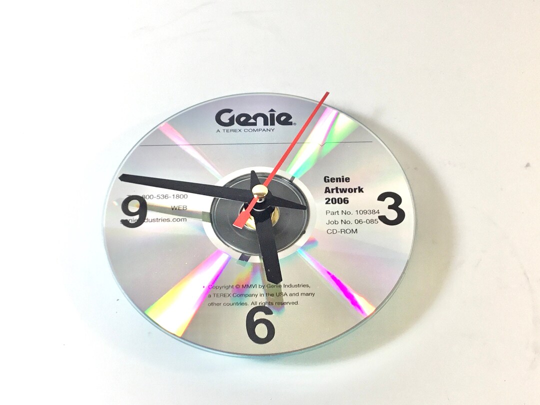 DVD Clock Small Wall Clock Recycled DVD Unique Round Movie - Etsy