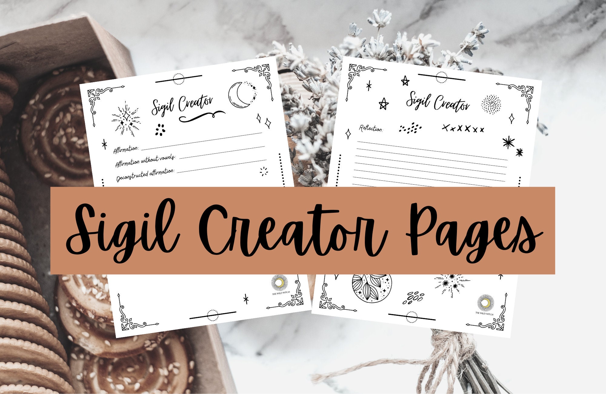 Sigil Creator Pages Book of Shadows Printable Grimoire Pages - Etsy