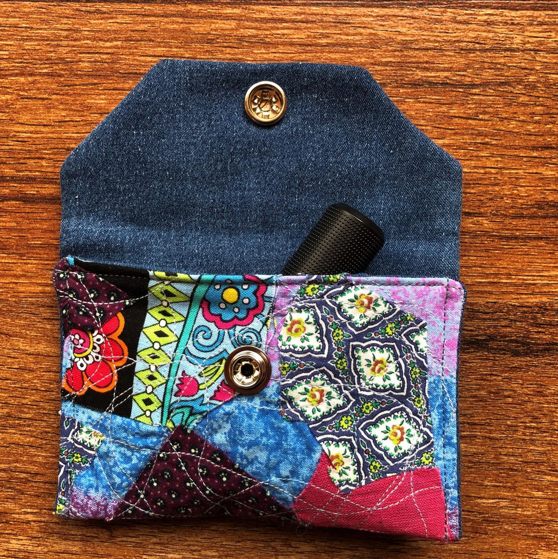 Crazy Quilt Wallet, Patchwork Coin Purse, Patchwork Handmade Wallet ...