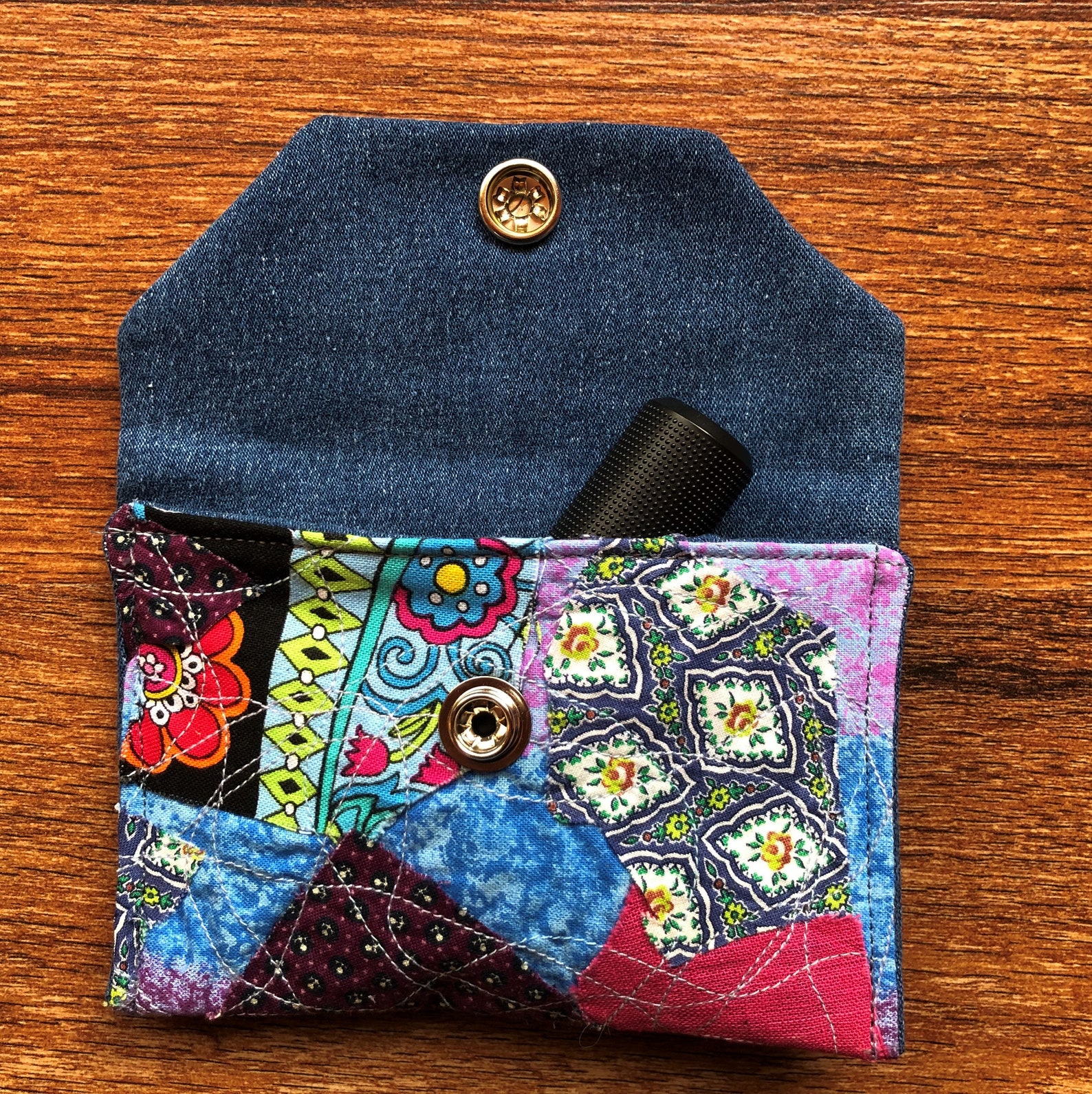 Crazy Quilt Wallet, Patchwork Coin Purse, Patchwork Handmade Wallet ...