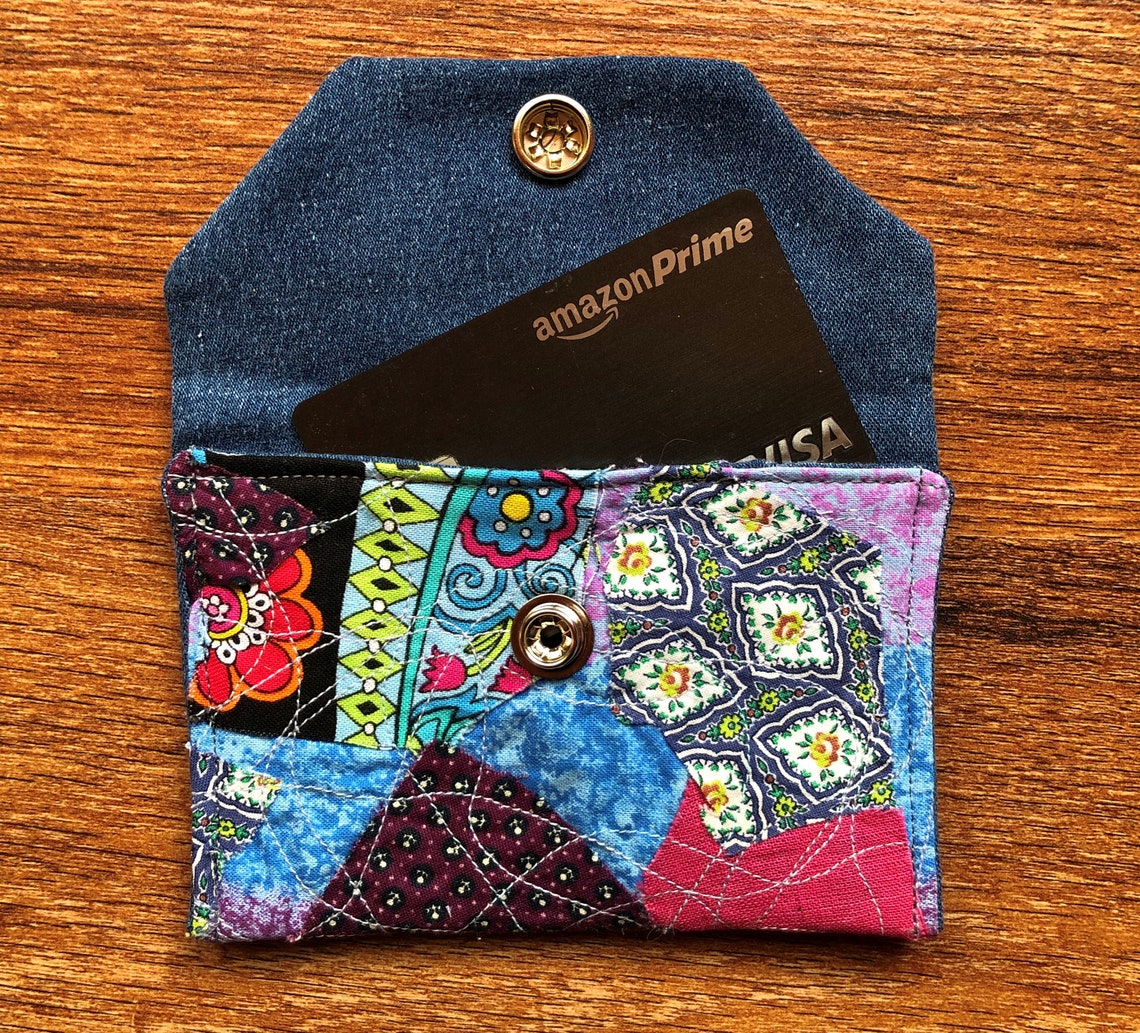 Crazy Quilt Wallet, Patchwork Coin Purse, Patchwork Handmade Wallet ...