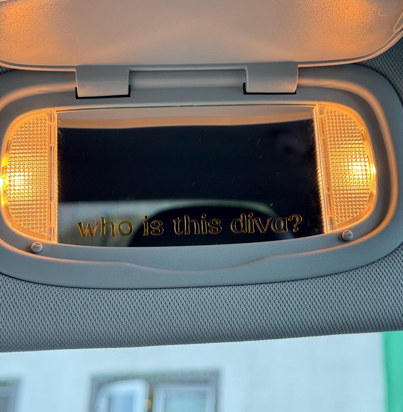Who is This Diva? Car Mirror Decal - Etsy